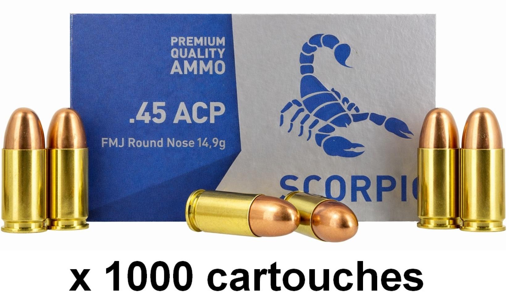 STV GROUP cal.45 ACP FMJ Round Nose /1000 - Munitions sur armurerie ...