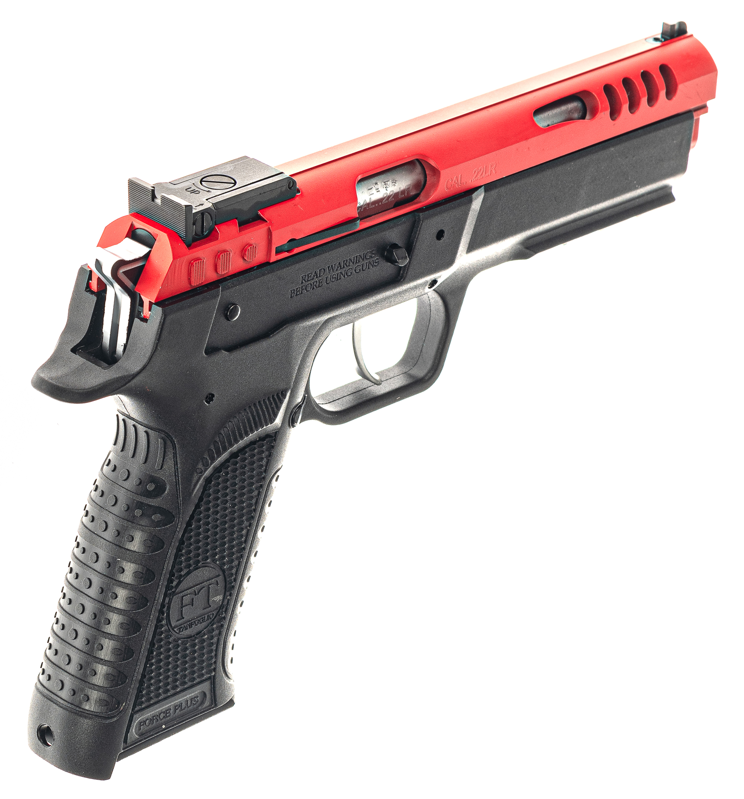 Pistolet TANFOGLIO FORCE 22L Black/Red calibre 22Lr - Armes catégorie B ...