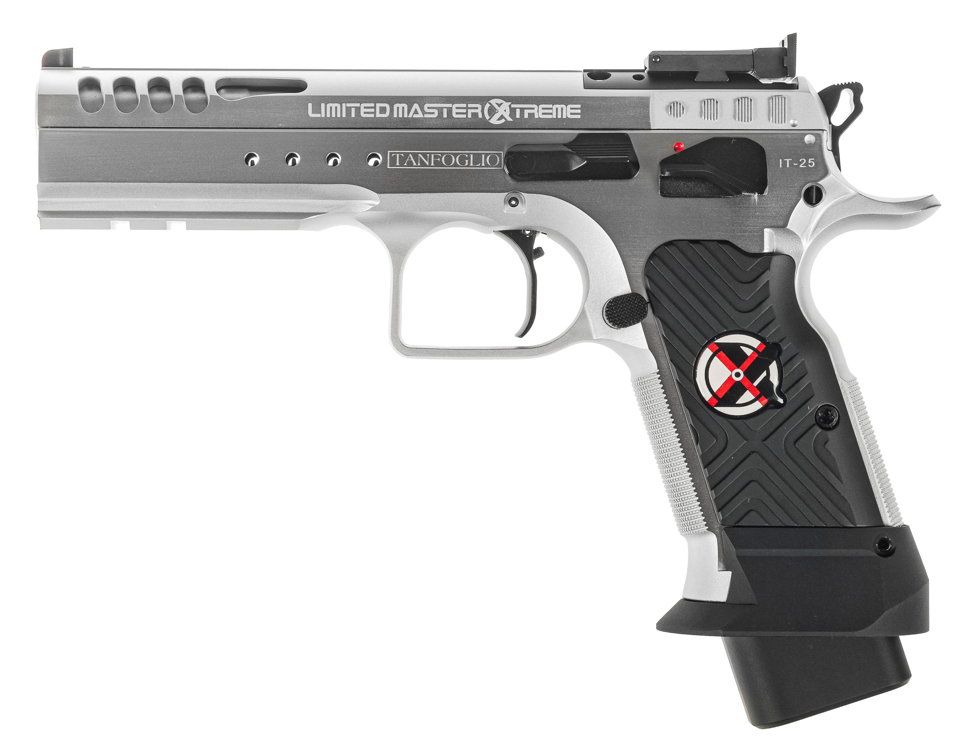 Pistolet TANFOGLIO LIMITED MASTER XTREME Optic Ready CHROME calibre ...