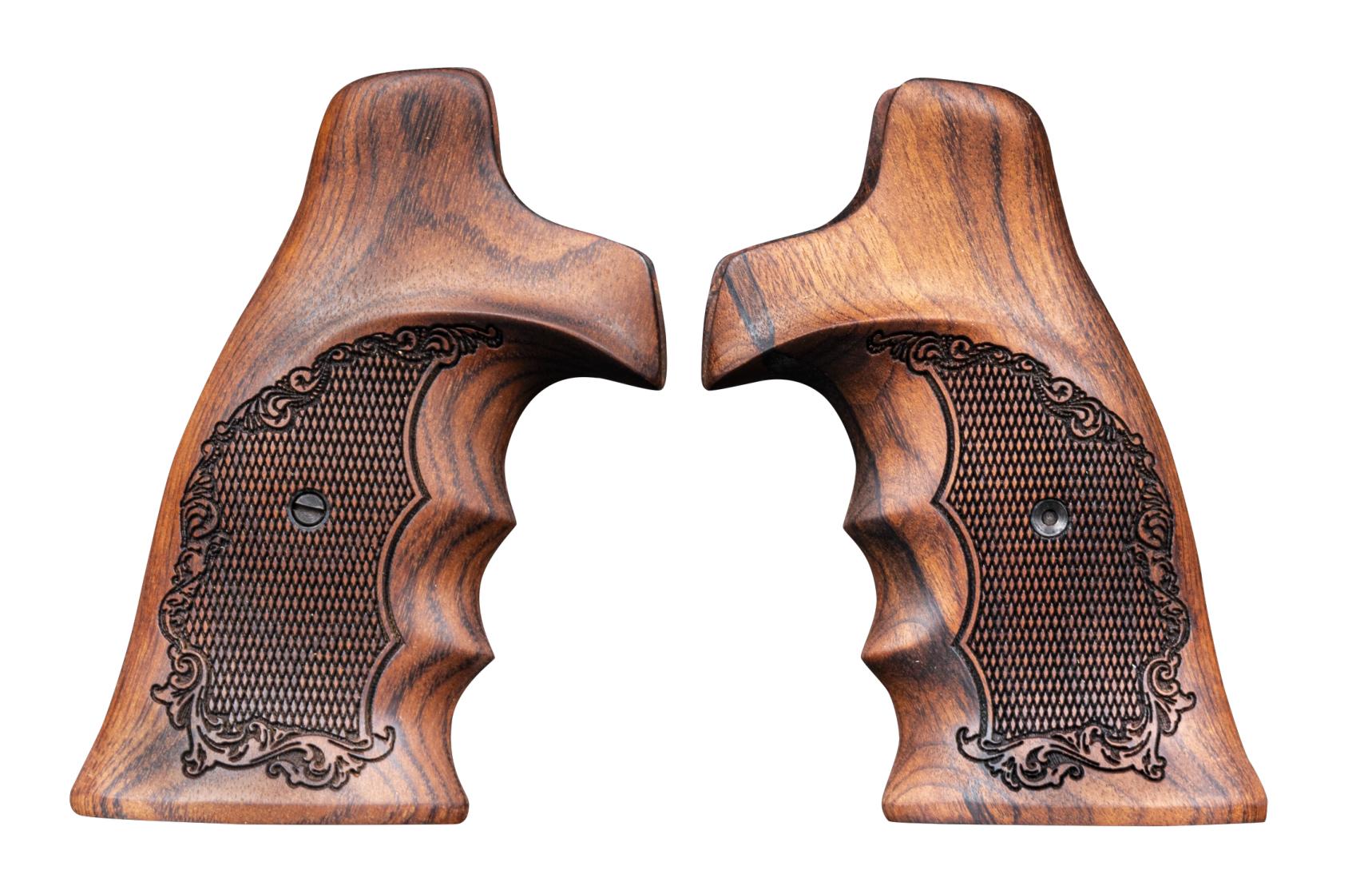 Plaquettes noyer MBT GRIPS Luxe pour revolver S&W Carcasse K/L - Armes ...