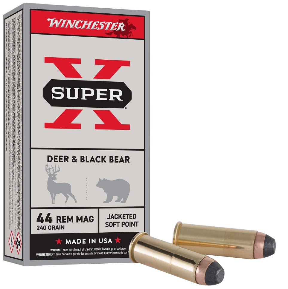 WINCHESTER cal.44 Rem Mag Jacketed Soft Point 240 grains - 15.5 grammes ...