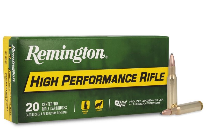 REMINGTON cal.222 Rem PSP Core Lokt 50 grains - 3.2 grammes /20 - Rayon ...