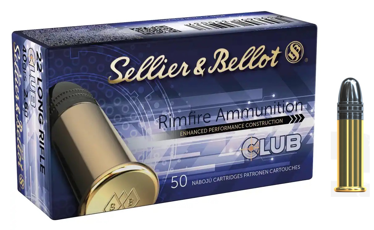 SELLIER & BELLOT 22Lr Standard Club LRN /palette de 50 000 Cartouches - Carabines de Tir sur ...
