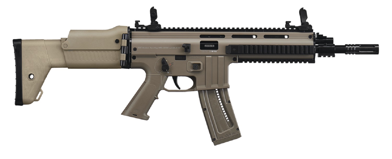 Carabine semi-automatique ISSC MSR MK22 Commando 12" Desert cal.22 Lr - Armes catégorie B sur ...