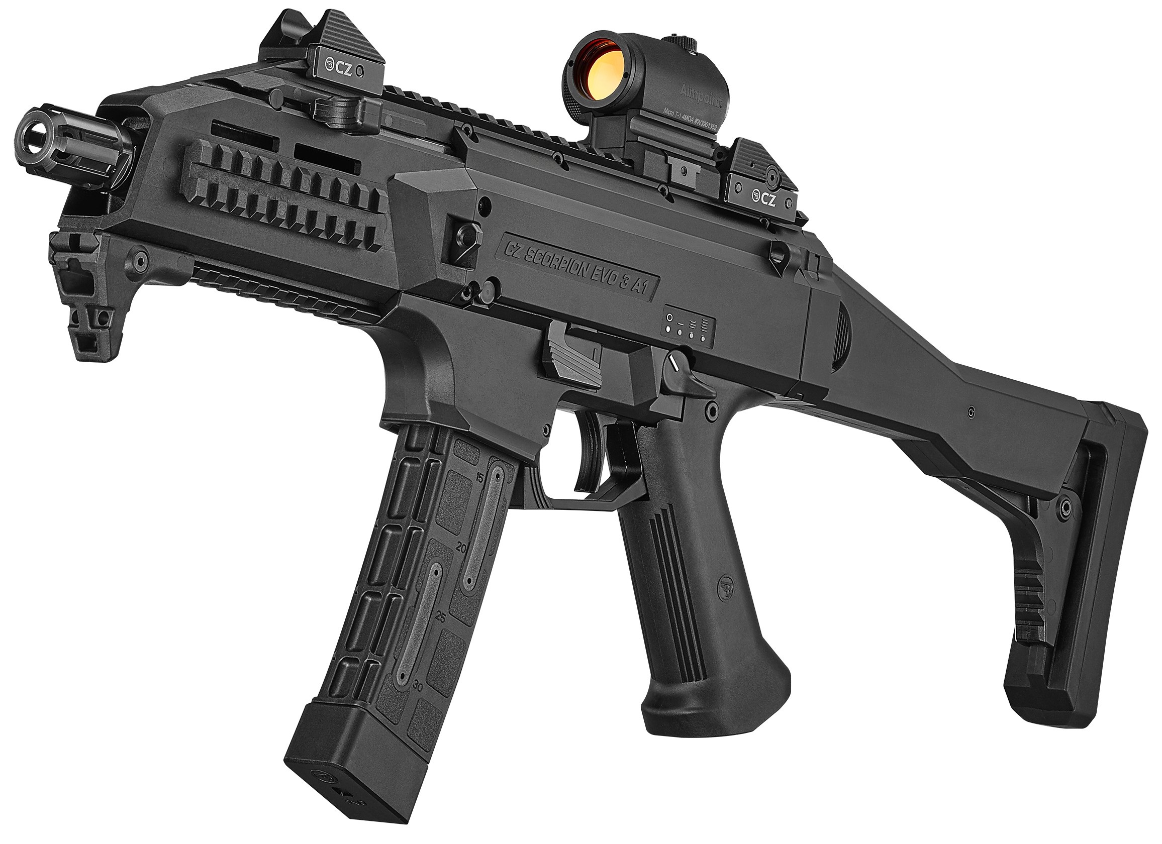 CZ SCORPION EVO 3 S1 cal.9x19 "Pack silencieux ASE UTRA SL4i Inox - Red ...