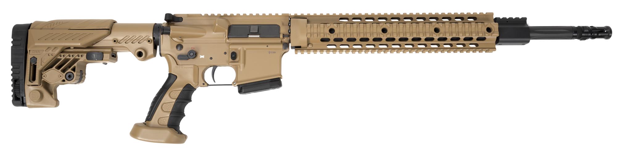 SCHMEISSER AR15 DMR Desert 18" cal.223 Rem - Armes catégorie B sur armurerie-lavaux.com