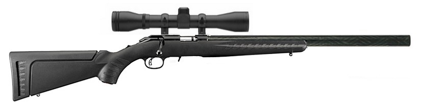 Carabine 22Lr silencieux intégral RUGER American Rimfire CUSTOM Kevlar ...