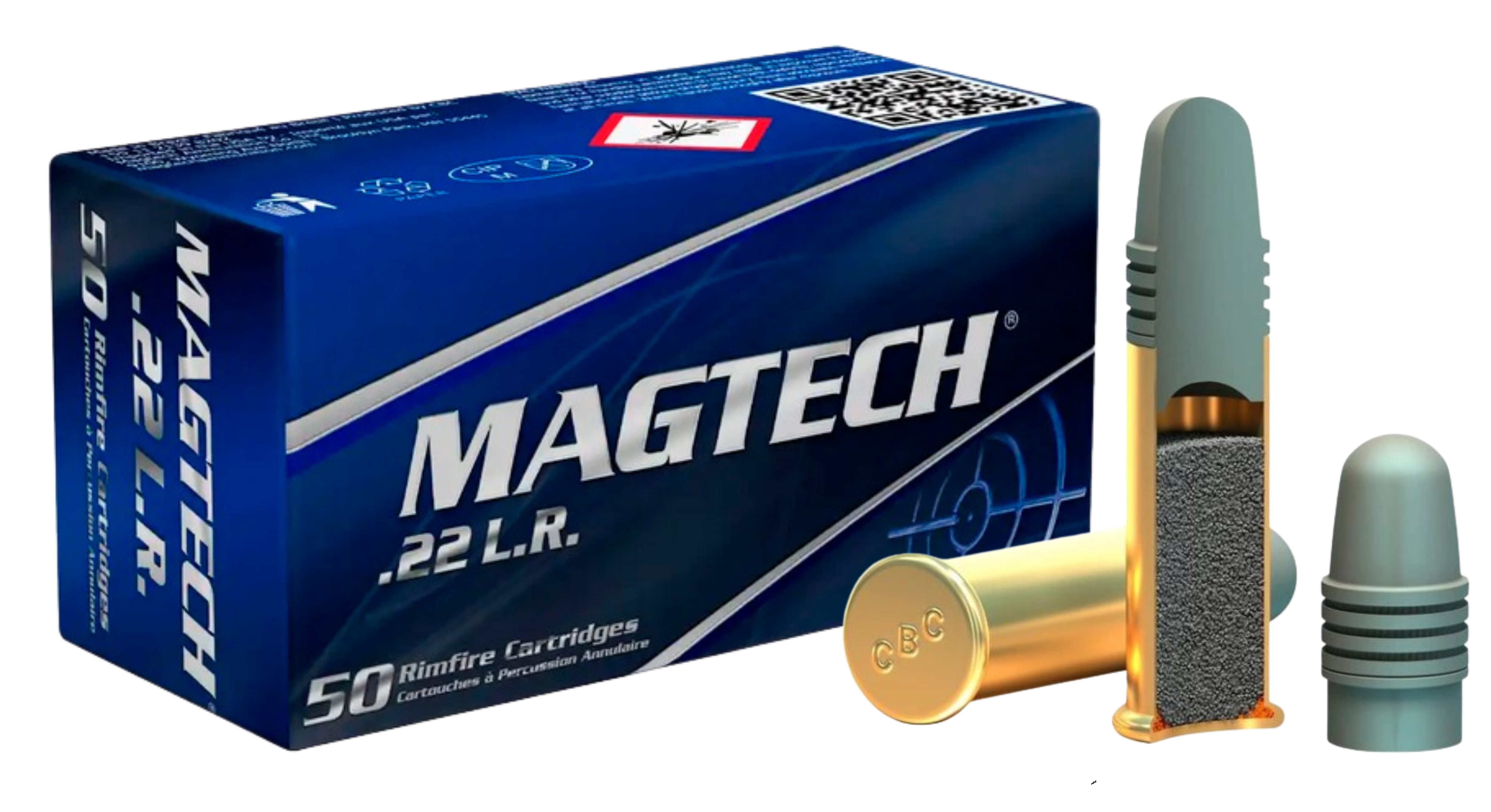 MAGTECH Standard LRN cal.22 Lr / Caisse Olive 1500 cartouches ...
