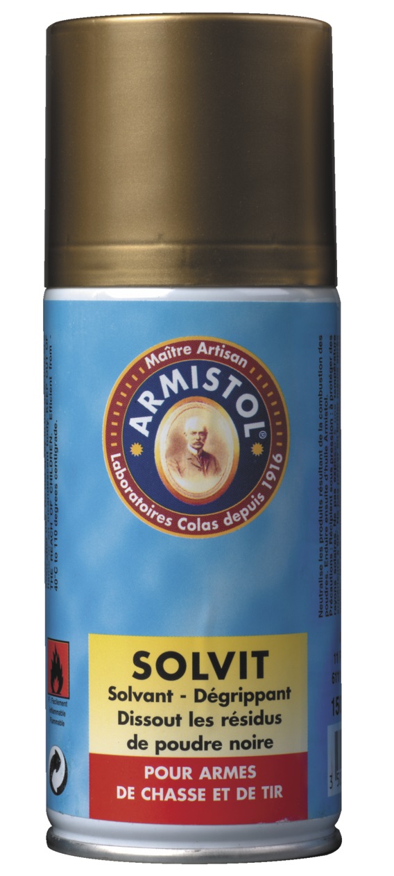 Spray nettoyant SOLVIT ARMISTOL pour Poudre Noire - Armes Poudre Noire ...