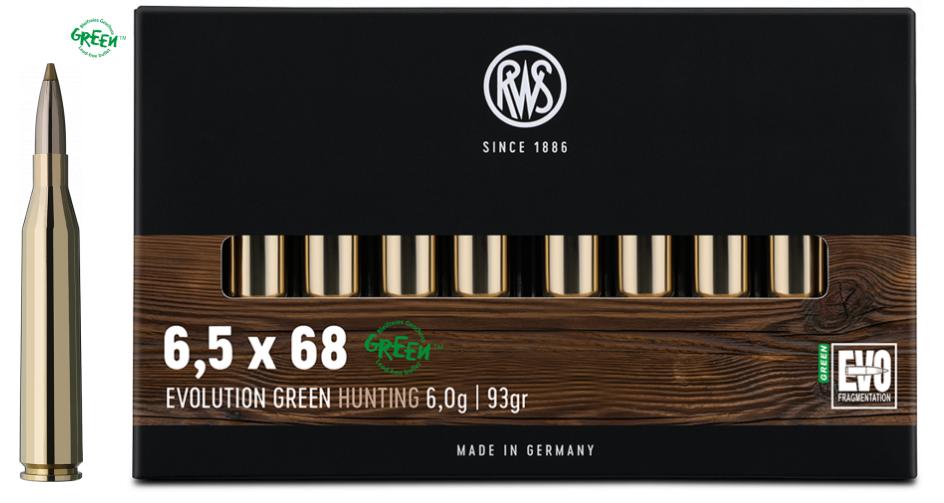 RWS cal.6,5x68 EVO Green 93 grains - 6 grammes /20 - Rayon Chasse sur ...