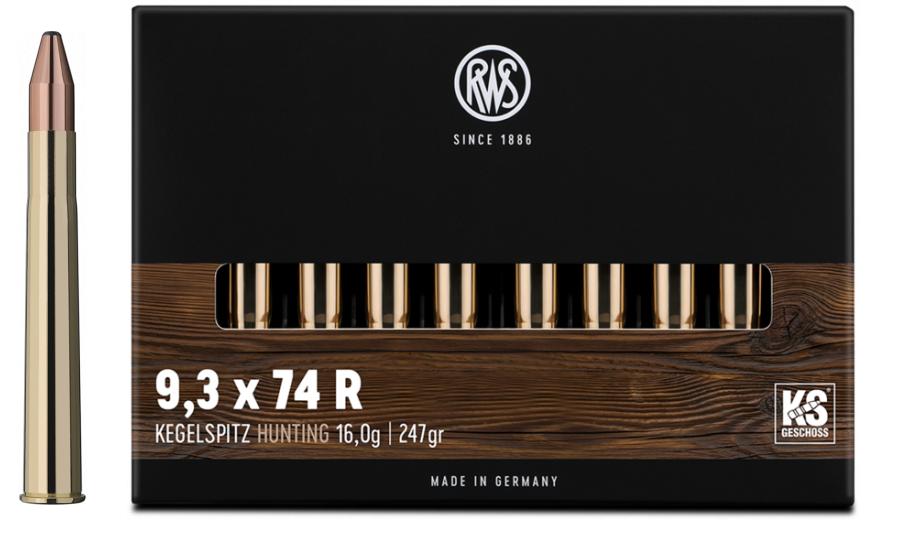 RWS cal.9,3x74 R KS 247 grains - 16 grammes /20 - Rayon Chasse sur ...