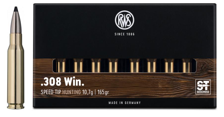 RWS cal.308 Win Speed TIP Pro 165 grains - 10.7 grammes /20 - Rayon ...