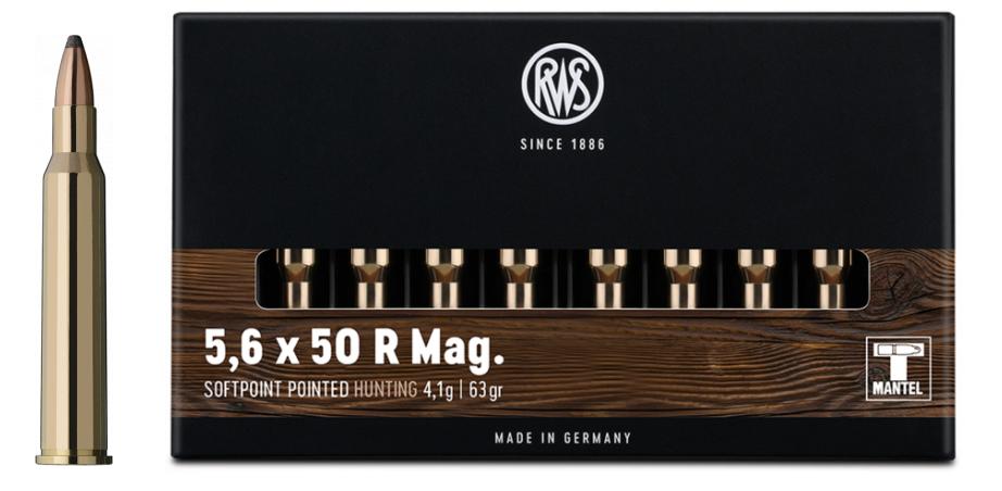 RWS cal.5,6x50R Mag TMS 63 grains - 4.1 grammes /20 - Rayon Chasse sur ...