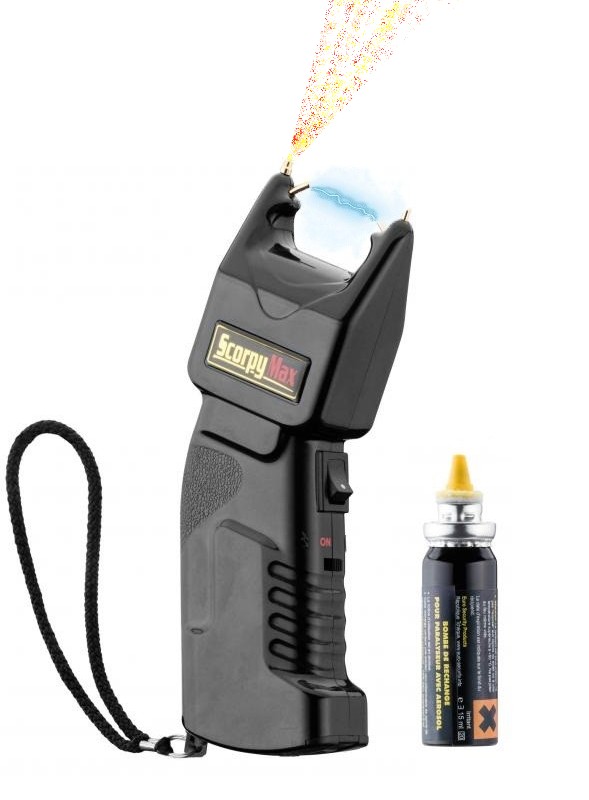 Poing shocker électrique ESP SCORPY MAX 500 000 Volts avec bombe ...